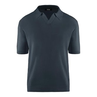 Bomboogie Homme, Pulls, Bleu, Taille: S Pull en coton &agrave; col ch&acirc;le