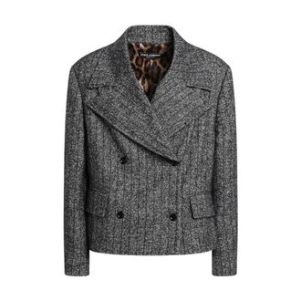 Dolce & Gabbana Grauer Zweireiher Mantel - - Jackets - Damen - Grau - S