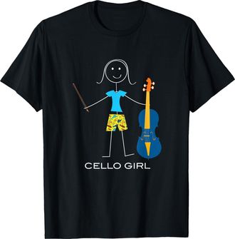 Whyitsme Design Lustige Frauen Cello, M&auml;dchen Musiker Geschenke T-Shirt