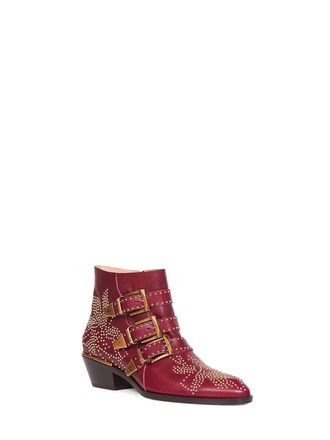 Chlo&eacute; Womens Grenat Leather Susanna Ankle Boots Buffalo