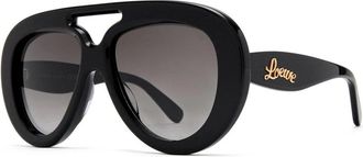 Loewe Aviator Spoiler Sonnenbrille Schwarz Grau Verlauf - - Accessories - Damen - Schwarzk - 55 MM