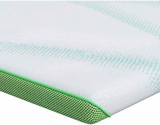 vidaXL Matratzenpads Weiß und Grün 70 x 200 cm Vidaxl