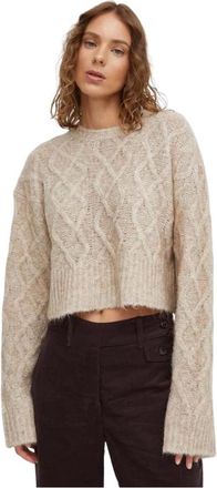 Remain Damen, Strickwaren, Beige, LGr&ouml;&szlig;e