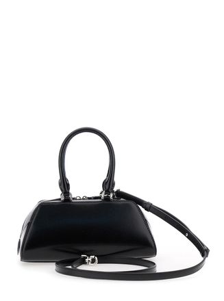 Givenchy Womens Handbag Antigona East West Mini Black Leather Calfskin Handbags Hand Bags