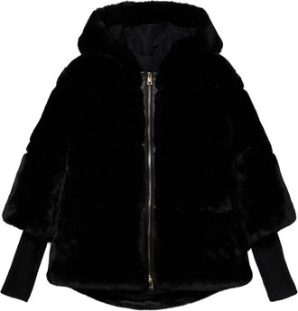 Oltre Femme, Vestes, Noir, Taille: 38 FR Veste &agrave; capuche