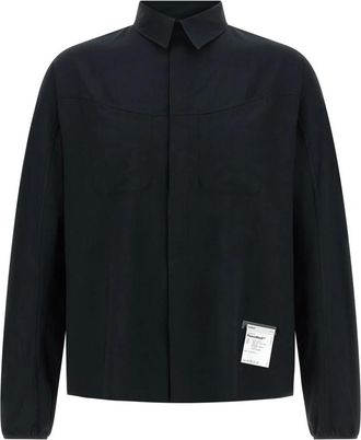 SATISFY Satisfy, Homme, Vestes, Noir, Taille: S PeaceShell River Shirt