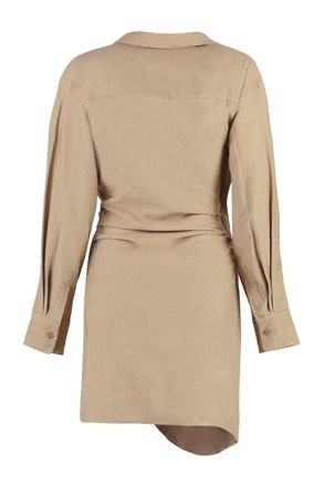Jacquemus Womens Dress Bahia Beige Polyamide