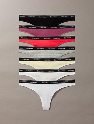 Calvin Klein Lot de 7 strings - Icon Logo