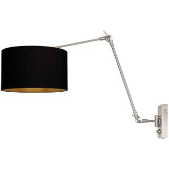 Steinhauer Wandleuchte - Prestige Chic - stahl - leinen metall - Steinhauer