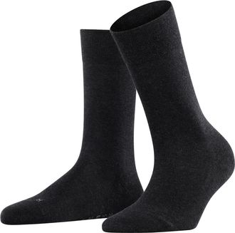 Falke Damen Socken Sensitive London W So Baumwolle mit Komfortbund 1 Paar, Grau Anthracite Melange 3080, 35-38