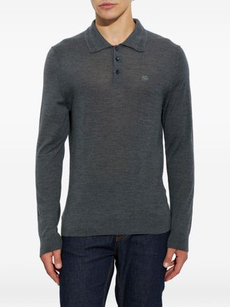 Etro Wool and Silk Polo - Gray