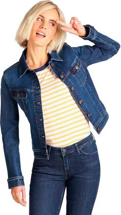 Lee Damen SLIM RIDER Denim Jacket, Blau (Dark Hunter Hw), X-Small