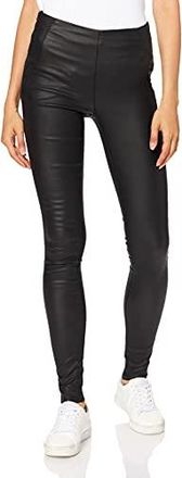Object NOS Objbelle MW Coated Leggings Noos, Noir (Black Black), 38 (Taille Fabricant: 36) Femme