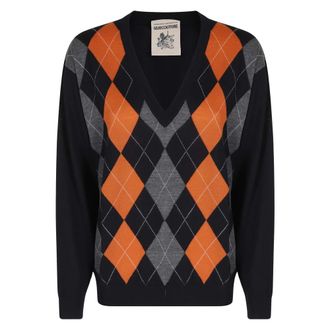 Semicouture Azalea Pullover mit Rautenmuster - - Knitwear - Damen - Mehrfarbig - M