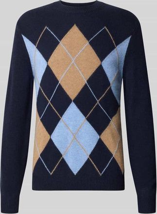 Christian Berg Slim Fit Pullover aus reinem Kaschmir in Strick-Optik