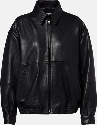 Nour Hammour Oversize-Bluson Doran aus Leder