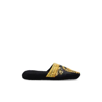 Versace Homme, Chaussures, Noir, Taille: S Chaussons en coton