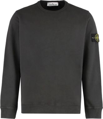Stone Island Homme, Sweatshirts et sweats &agrave; capuche, Gris, Taille: 3XL SweaT-shirt ras du cou en coton
