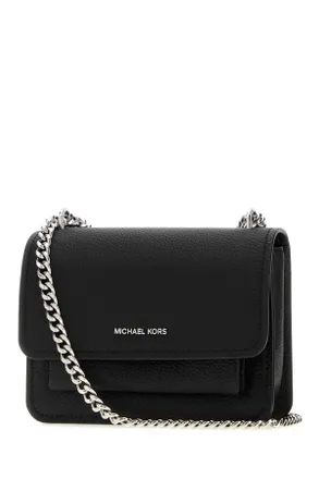 Michael Kors Womens Black Leather Claire Shoulder Bag Borse A Mano