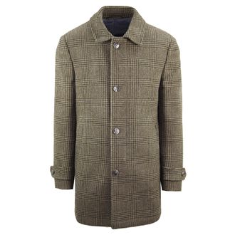 Hackett London gewaschener Woll-M&auml;nnerbraun Mantel