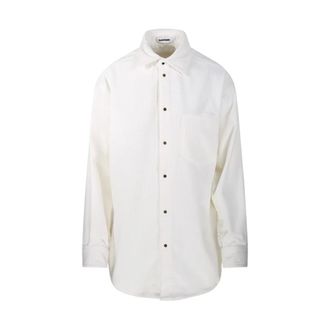 Darkpark Darkpark - Chemise ajust&eacute;e en velours c&ocirc;tel&eacute; Anne - Femme - Blouses et Chemises - Blanc - Taille: 36 FR