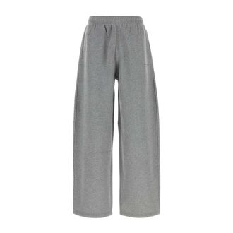 Alexander Wang Crystal Hotfix Mid-Rise Sweatpant - - Trousers - Herren - Grau - S