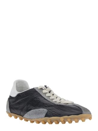 Maison Margiela Womens Sneaker Sprinters Black Leather Ovine Trainers