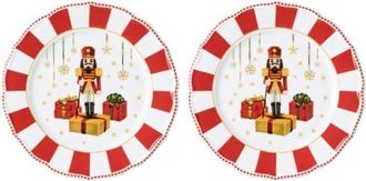 Hutschenreuther Weihnachtskollektion Christmas Love red Teller flach 22 cm (Packung mit 2)