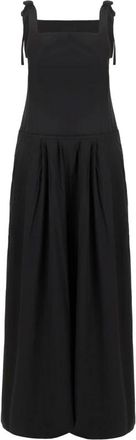 Max Mara Femme, Combinaisons et Ensembles, Noir, Taille: 36 FR Combinaison en popeline de coton
