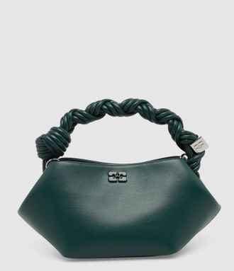 Ganni Sac Bou Mini Dark Green