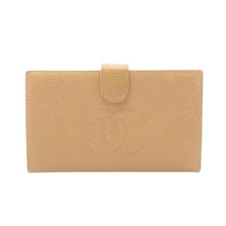 Chanel Portefeuille Long Pre-owned (Bi-fold) - Femme - Pre-owned - Beige - Taille: ONE Size