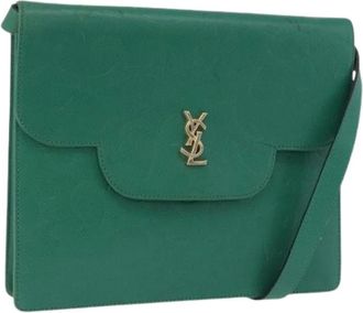 Saint Laurent Sac bandouli&egrave;re vintage doccasion - Femme - Pre-owned - Vert - Taille: ONE Size