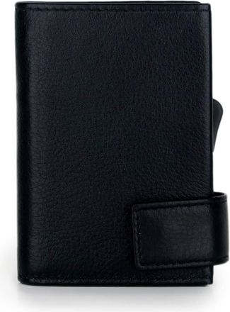 SecWal Kartenetui mit Münzfach Reißverschluss (Schwarz)