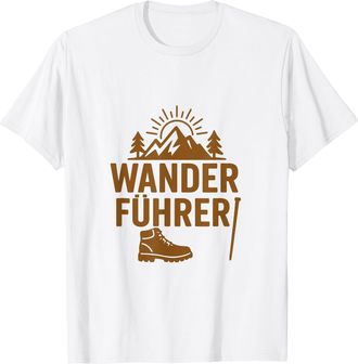 Generic Wanderführer Wanderschuhe T-Shirt