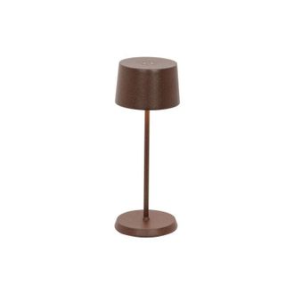Zafferano Zafferano - olivia pro micro Lampe de table led Corten rechargeable et dimmable