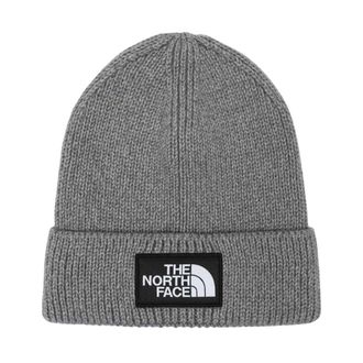 The North Face Bonnet &agrave; revers Logo Box - Homme - Sport - Gris - Taille: ONE Size
