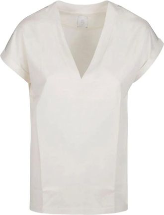 Eleventy Femme, Tops, Beige, Taille: 42 FR T.shirt