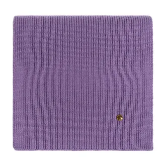 Versace Rippstrick-Schal aus Wolle - - Accessories - Damen - Lila - ONE SIZE