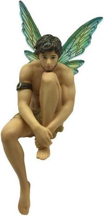 December Diamonds Puck M&auml;nnliche Feen-Ornament, Klassisch, Beige, Weihnachten