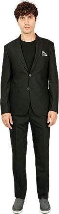 Le jardin du Lin Mens TRUKI100240 Business Suit Pants Set, Schwarz, Standard