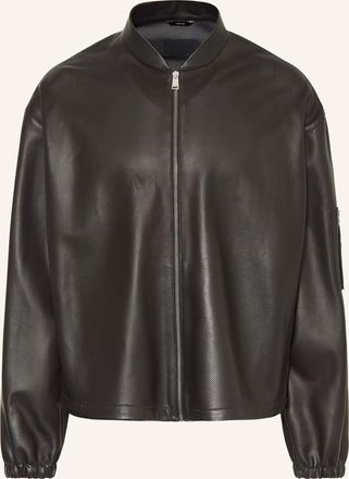 Fendi Lederblouson schwarz