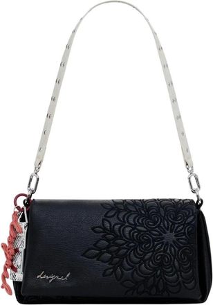 Desigual Femme, Sacs, Noir, Taille: ONE Size Sac à main en polyéthylène noir pour femme