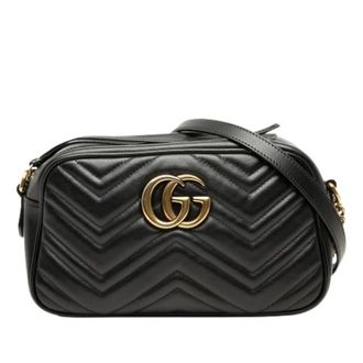 Gucci Sac bandouli&egrave;re matelass&eacute; Pre-owned - Femme - Pre-owned - Noir - Taille: ONE Size