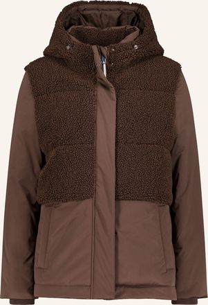 Cartoon Cartoon Jacke Im Materialmix braun