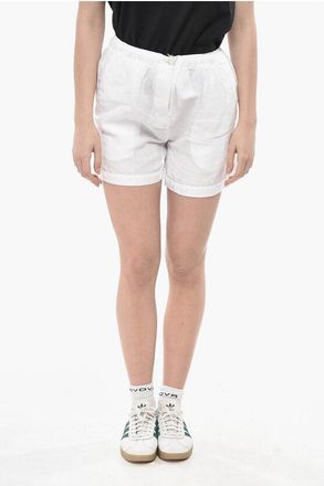 Finamore Linen and Cotton Shorts With Elastic Waistband size 38