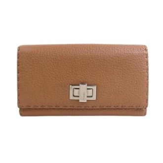 Fendi Portefeuille en cuir Pre-owned - Femme - Pre-owned - Brun - Taille: ONE Size