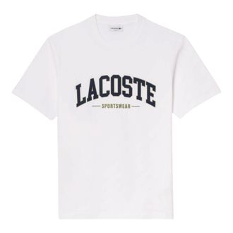 Lacoste T-Shirt f&uuml;r Herren/Damen Unisex (Wei&szlig;)