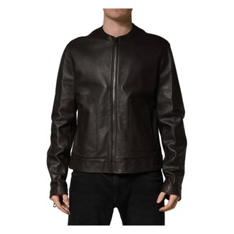 Dolce & Gabbana Homme, Vestes, Noir, Taille: 2XL Biker Jacket
