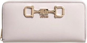 Guess Femme, Accessoires, Rose, Taille: ONE Size Portefeuille &agrave; Fermeture &Eacute;clair et Multiples Poches