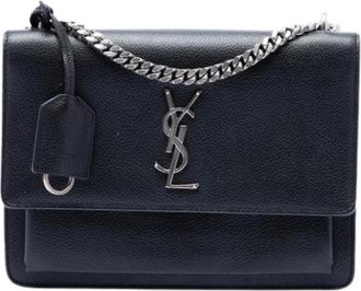 Saint Laurent Sac bandouli&egrave;re Sunset Pre-owned - Femme - Pre-owned - Noir - Taille: ONE Size